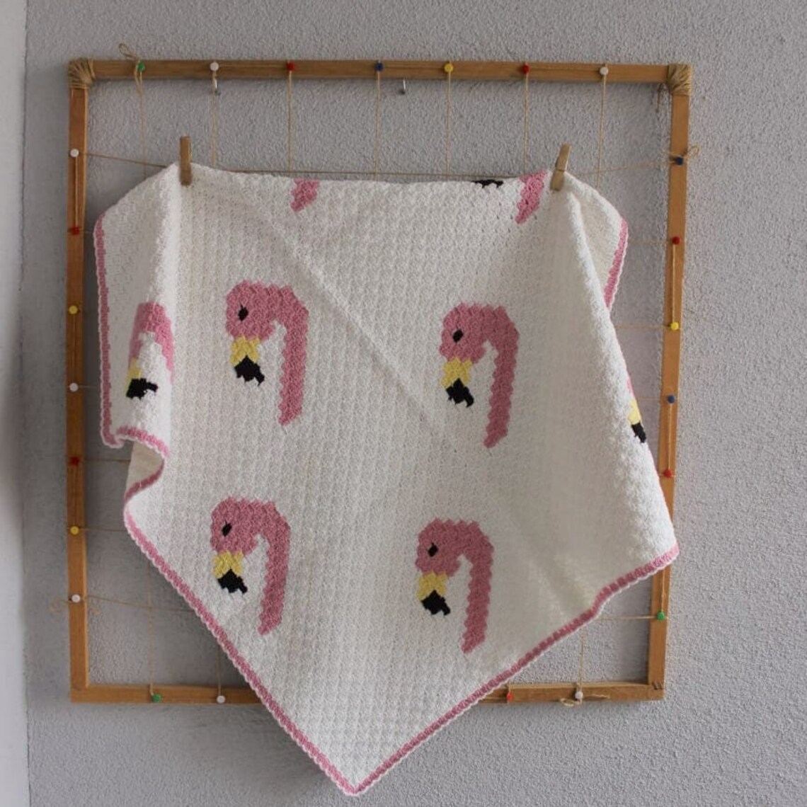 C2C Flamingo Baby Blanket Pattern, Animal Print Blanket Pattern, C2c ...