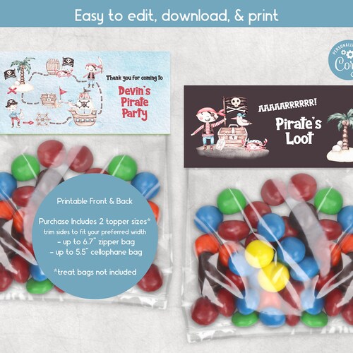 Printable Pirate Party Pack - Etsy
