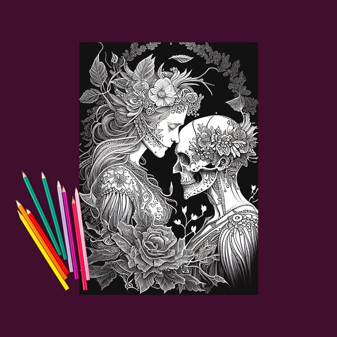 Eternal Love Adult and Kids Coloring Book Page, /digital Download ...