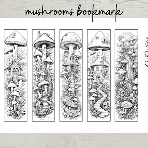 Coloring Bookmarks Set of 55 Bookmarks Digital Collage Printable JPG ...