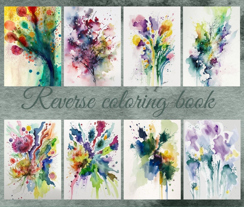 Reverse Coloring Book PDF Files Coloring Books Adult - Etsy