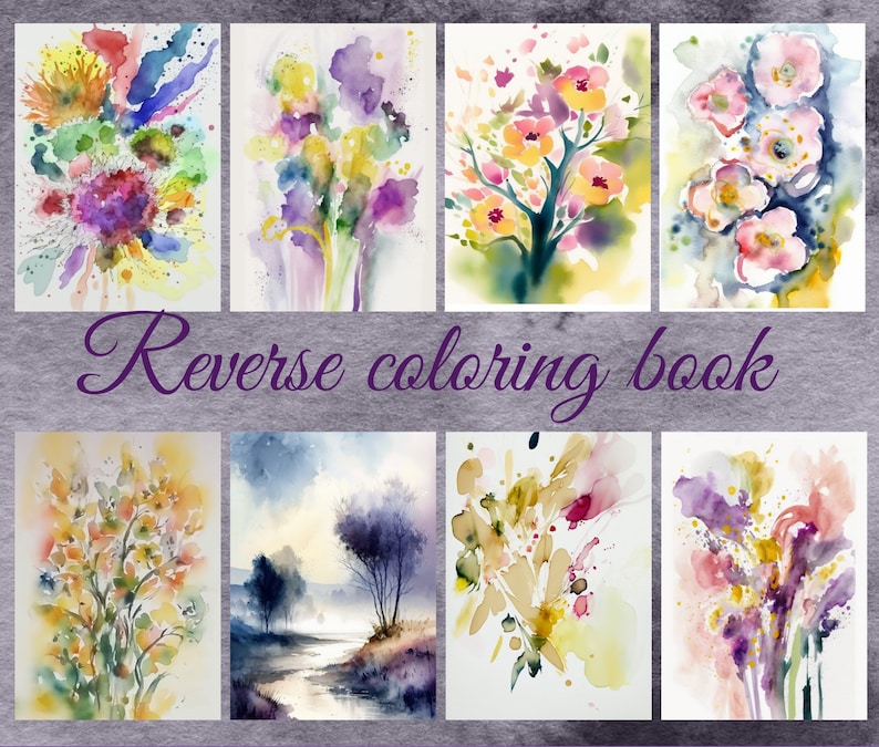 Reverse Coloring Book PDF Files Coloring Books Adult - Etsy