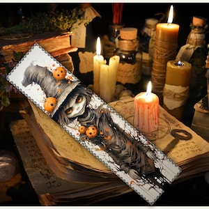 Set 2 Halloween 20 Bookmarks Printable Bookmarks Digital Download ...