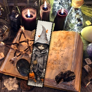 Set 2 Halloween 20 Bookmarks Printable Bookmarks Digital Download ...