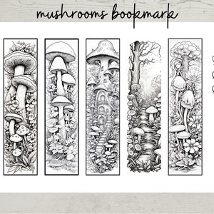 Coloring Bookmarks Set of 55 Bookmarks Digital Collage Printable JPG ...