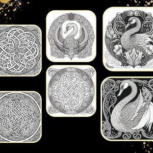 129 Mythical Celtic Realm: an Adult Coloring Pages Instant Download ...