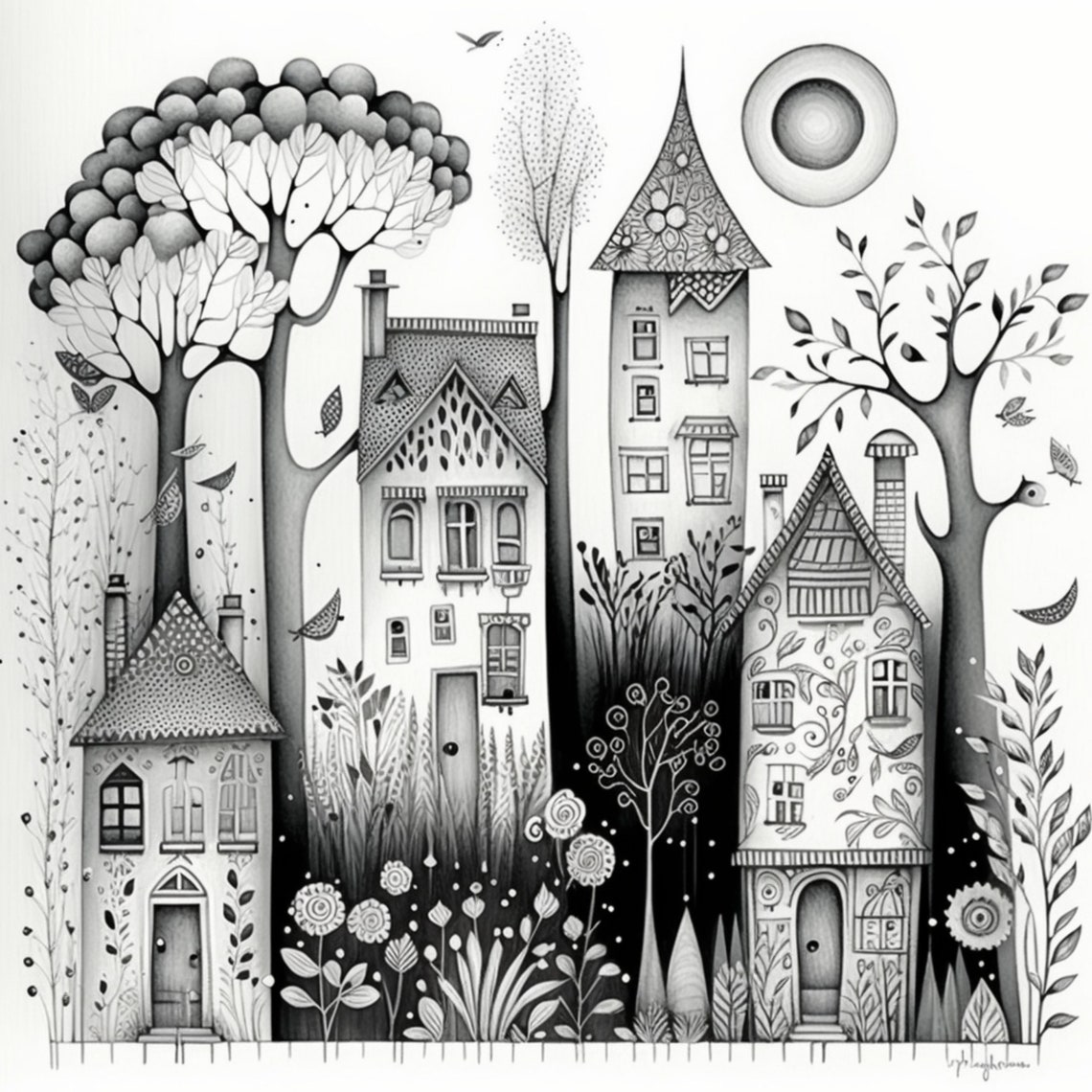 A Glimpse of Paradise 133 Coloring Book Featuring Elegant - Etsy