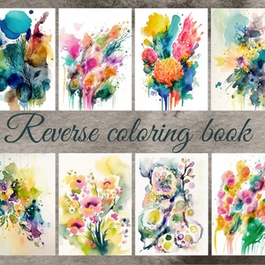 Reverse Coloring Book PDF Files Coloring Books Adult Coloring for ...