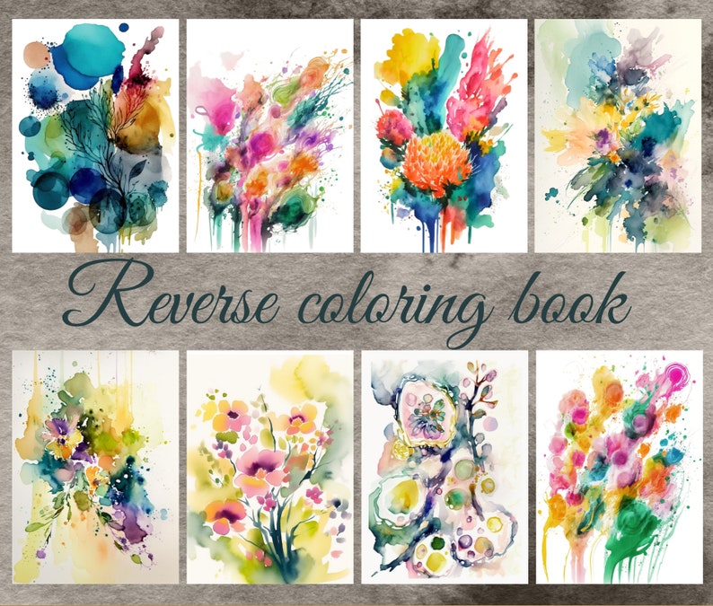 Reverse Coloring Book PDF Files Coloring Books Adult - Etsy