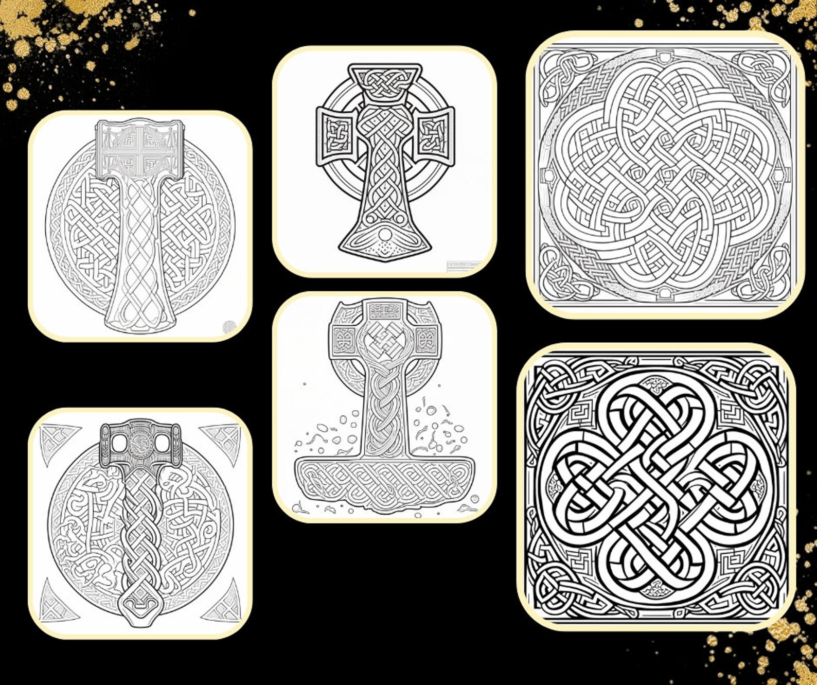 129 Mythical Celtic Realm: an Adult Coloring Book Instant - Etsy