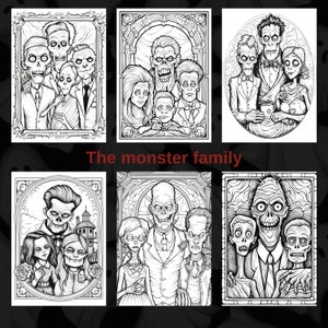 67 the Monster Family Coloring Pages gothic Ravens Coloring Pages ...