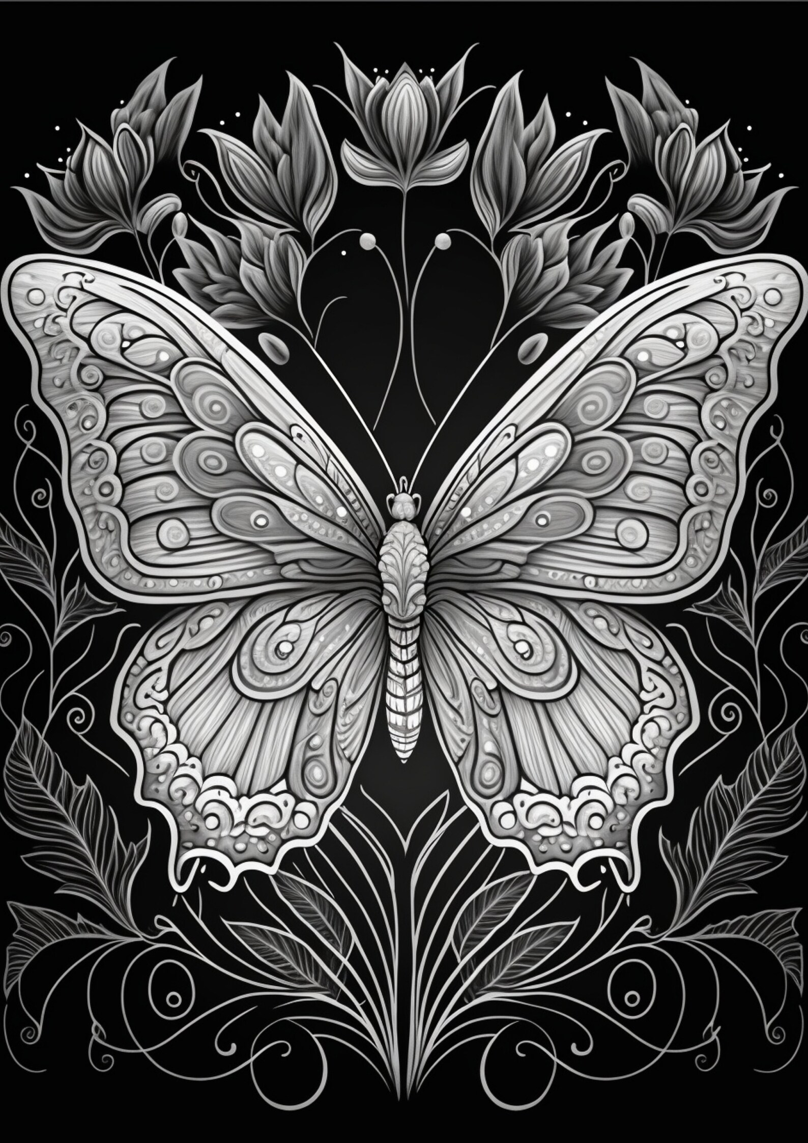 50 Fluttering Beauties: A Coloring Book of Butterflies - Etsy