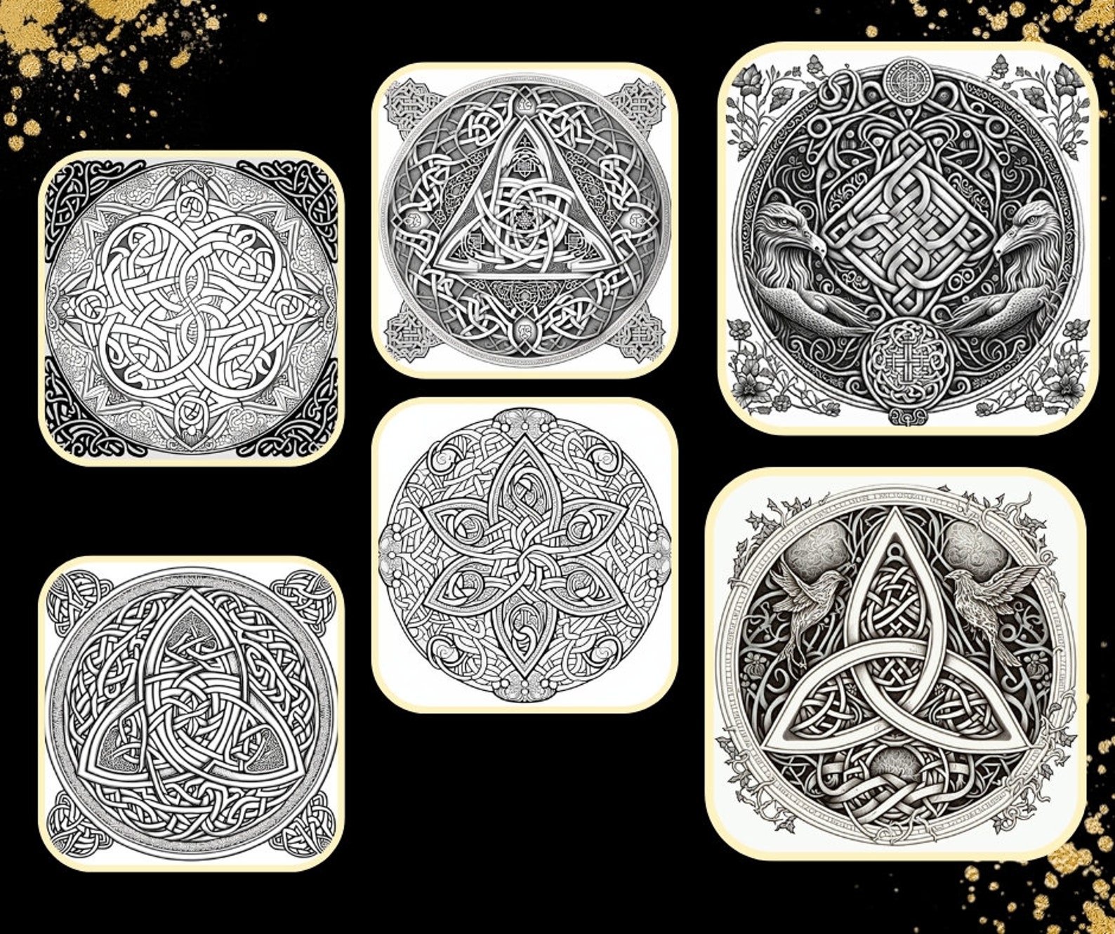 129 Mythical Celtic Realm: an Adult Coloring Book Instant - Etsy