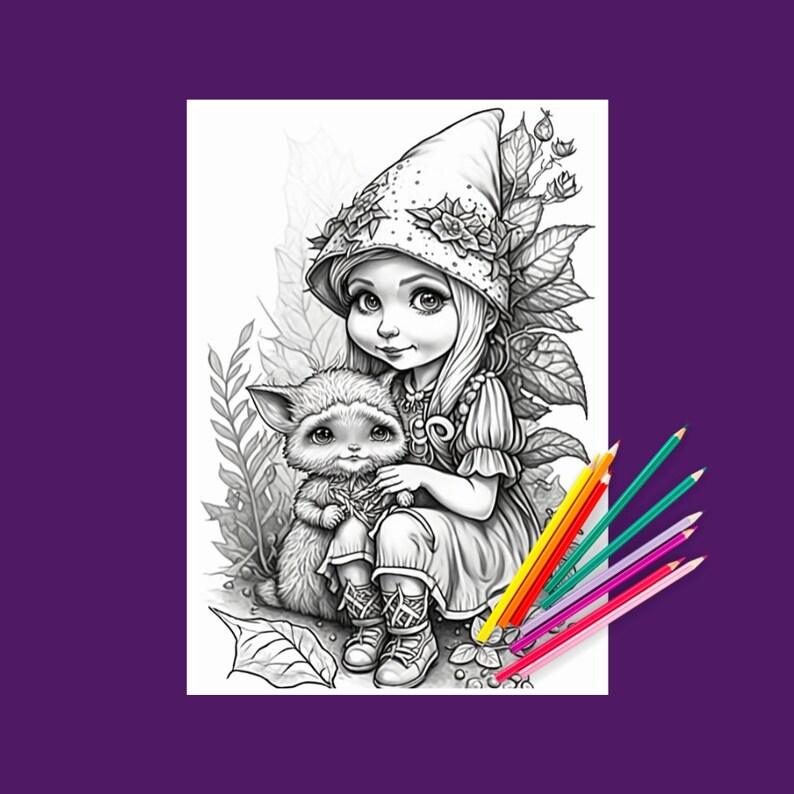 Adult and Kids Coloring Book Page /digital Download/coloring - Etsy