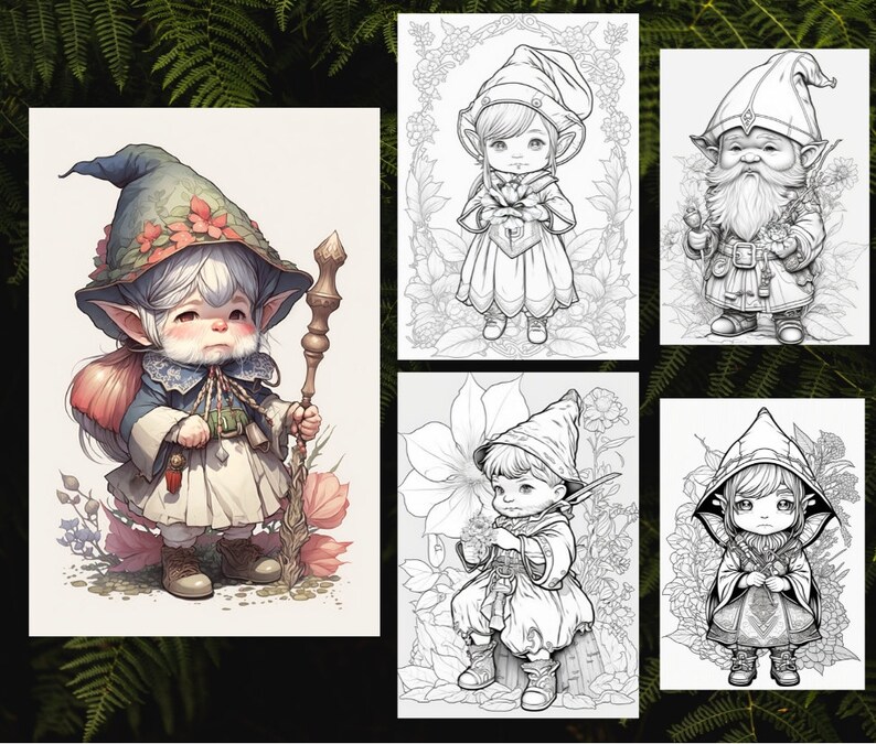 71 Gnomes of the Rising Sun: A Japanese Coloring Adventure - Etsy