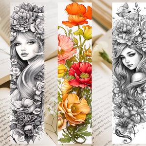 Fairy Bookmarks 29 Coloring Bookmarks Digital Collage Printable JPG ...