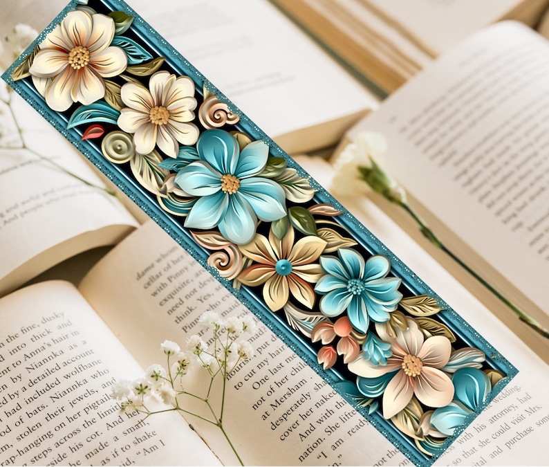 3D Bookmarks Set2 of 10 Bookmarks Digital Collage - Etsy