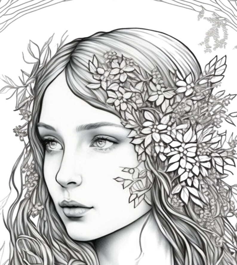 Adult and Kids Coloring Book Page, /digital Download/coloring Page ...