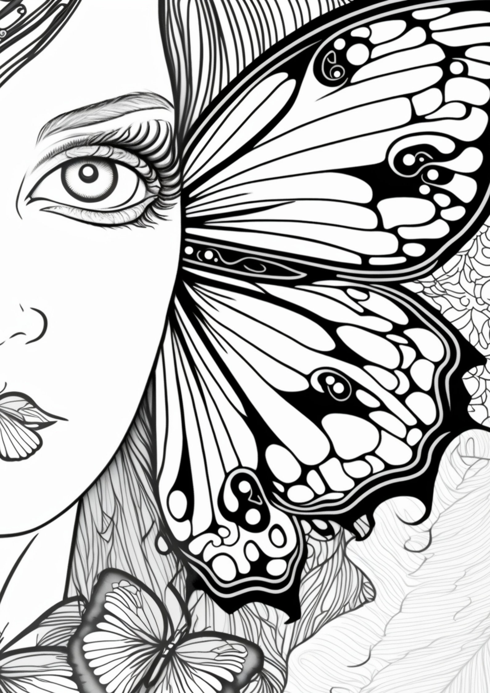 50 Fluttering Beauties: A Coloring Book of Butterflies - Etsy