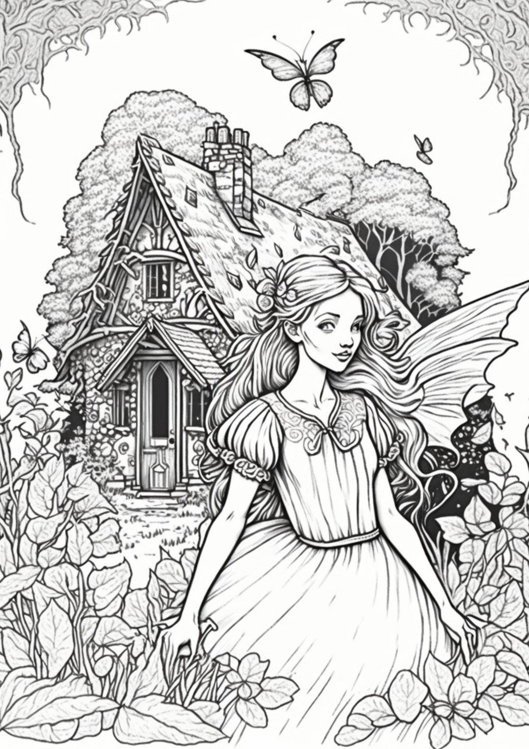Adult and Kids Coloring Book Page, /digital Download/coloring Page ...