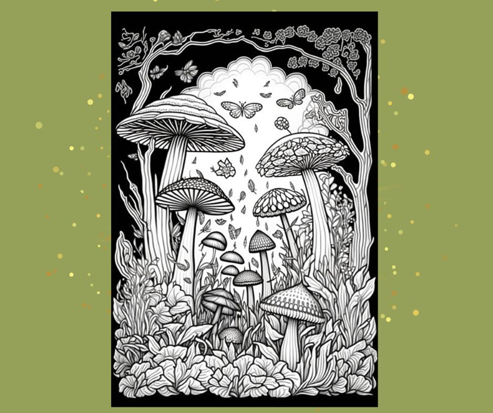 Enchanted Fungi: A Magical Coloring Book of Mushrooms Gnomes - Etsy