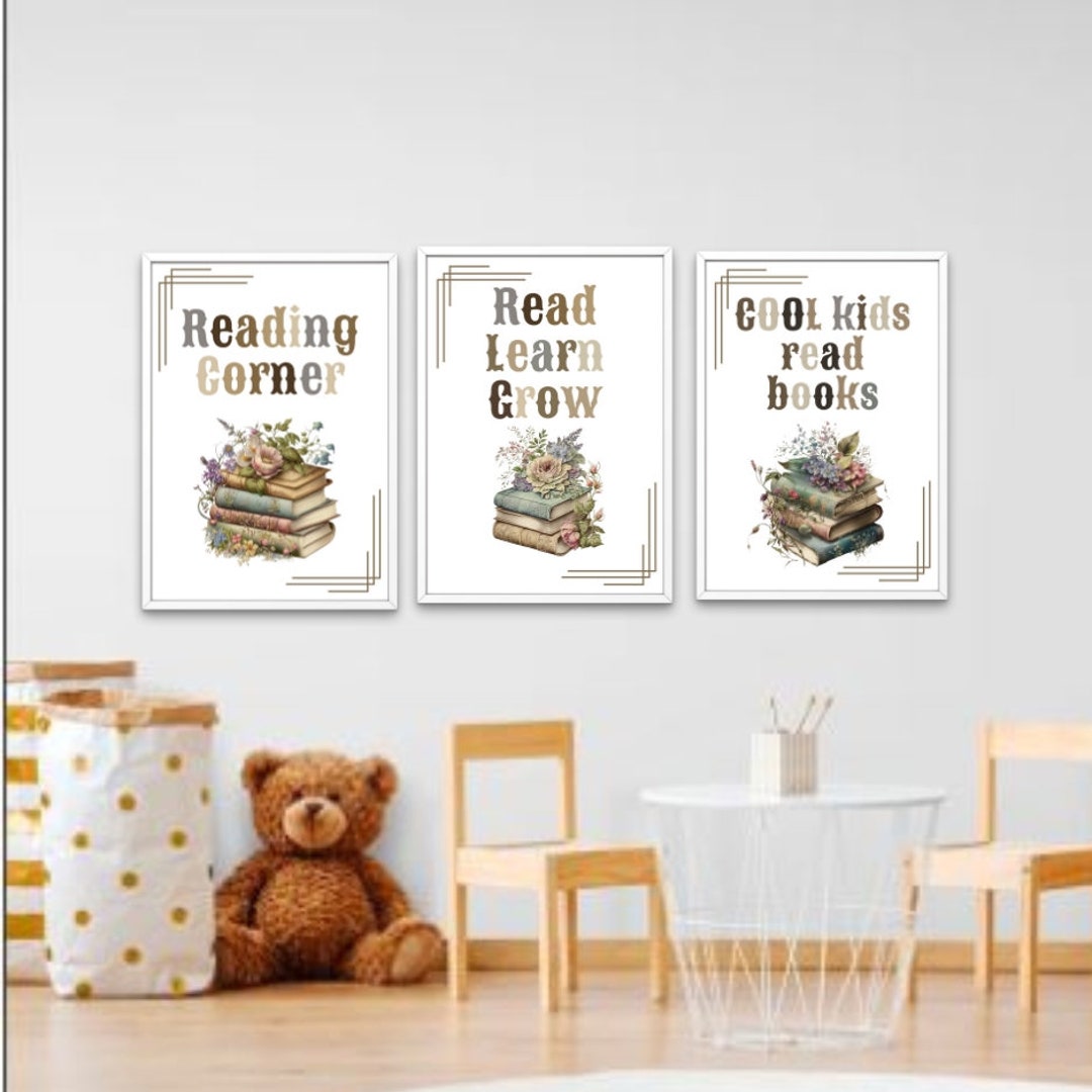 Read, Learn, Grow , Digital Download, Learn Sign Classroom Posters ...