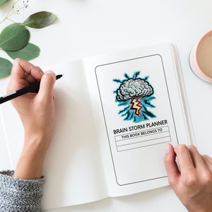 BRAINSTORM PLANNER 102 Pages Brainstorming Printables Goal Planner Idea ...