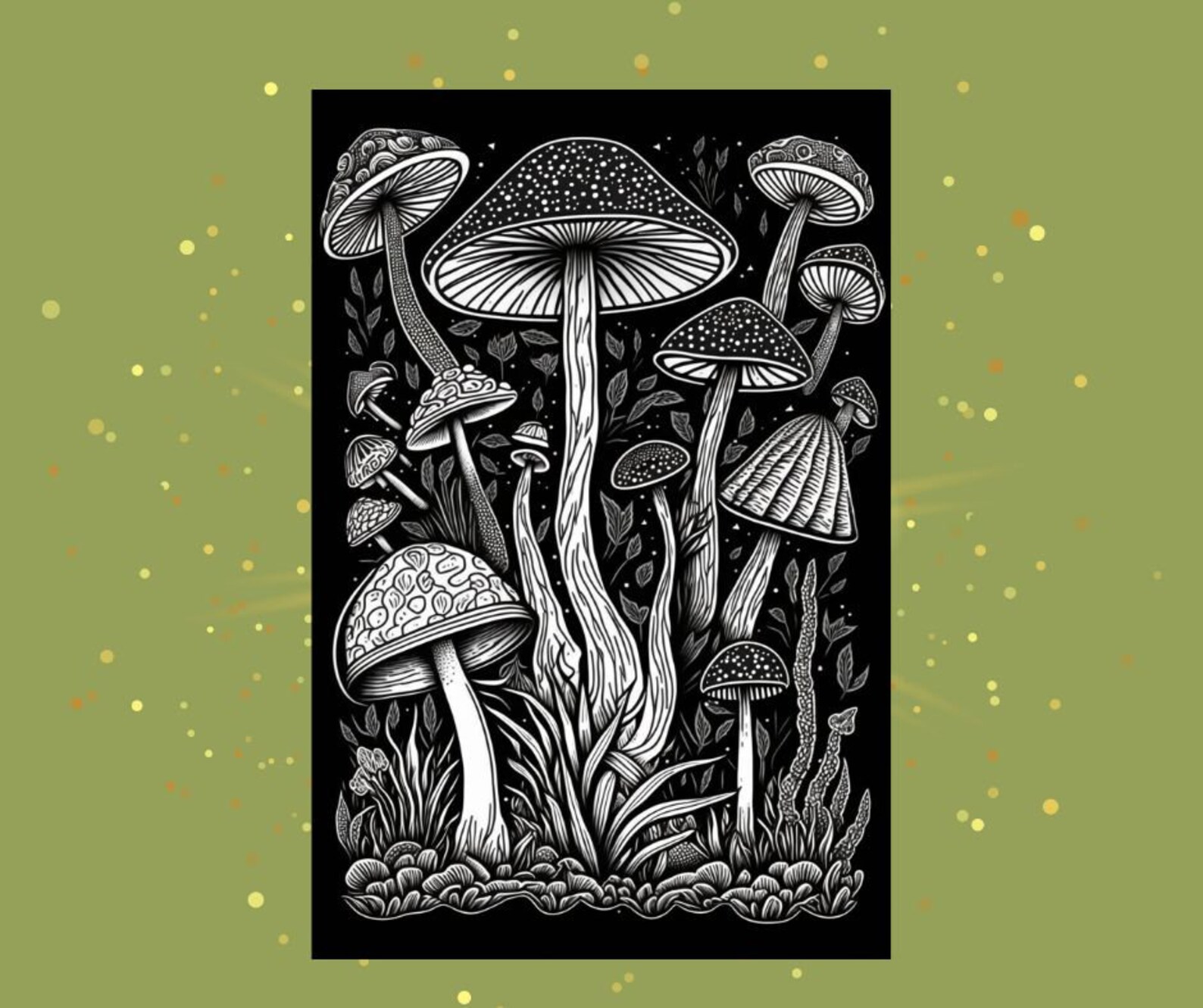 Enchanted Fungi: A Magical Coloring Book of Mushrooms Gnomes - Etsy
