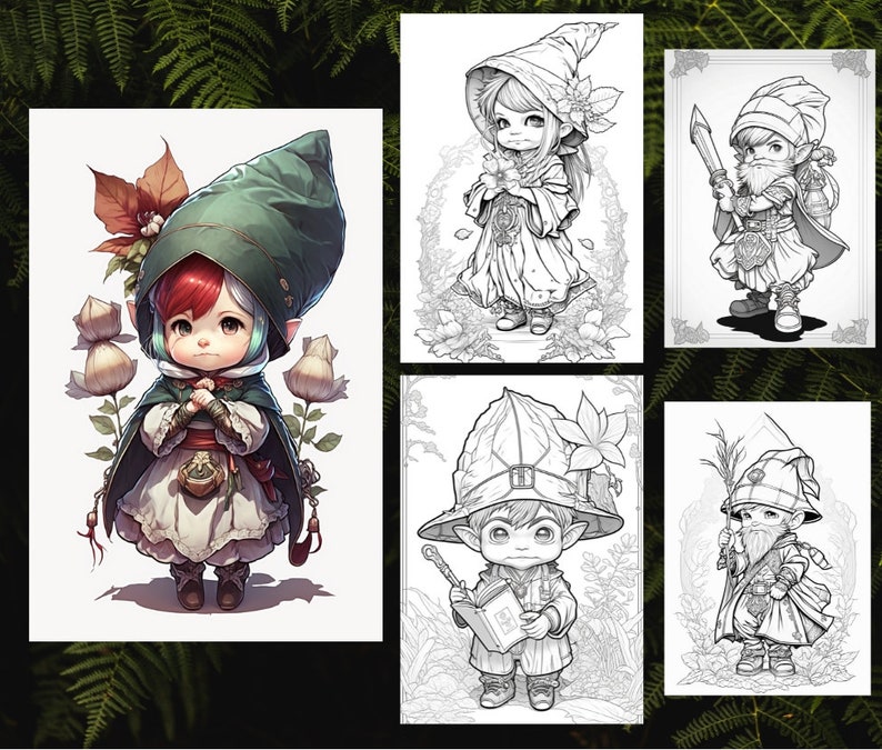 71 Gnomes of the Rising Sun: A Japanese Coloring Adventure - Etsy