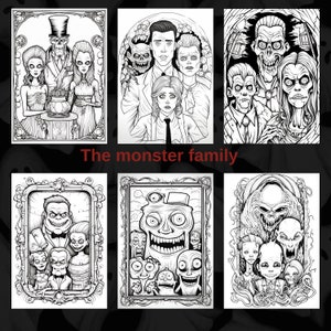 67 the Monster Family Coloring Pages gothic Ravens Coloring Pages ...