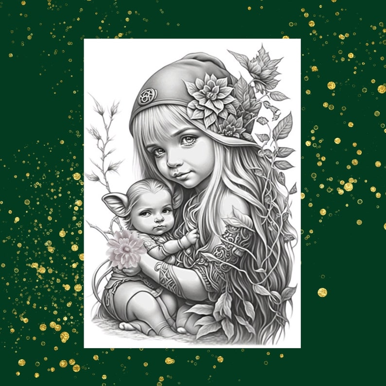 Adult and Kids Coloring Book Page /digital Download/coloring - Etsy