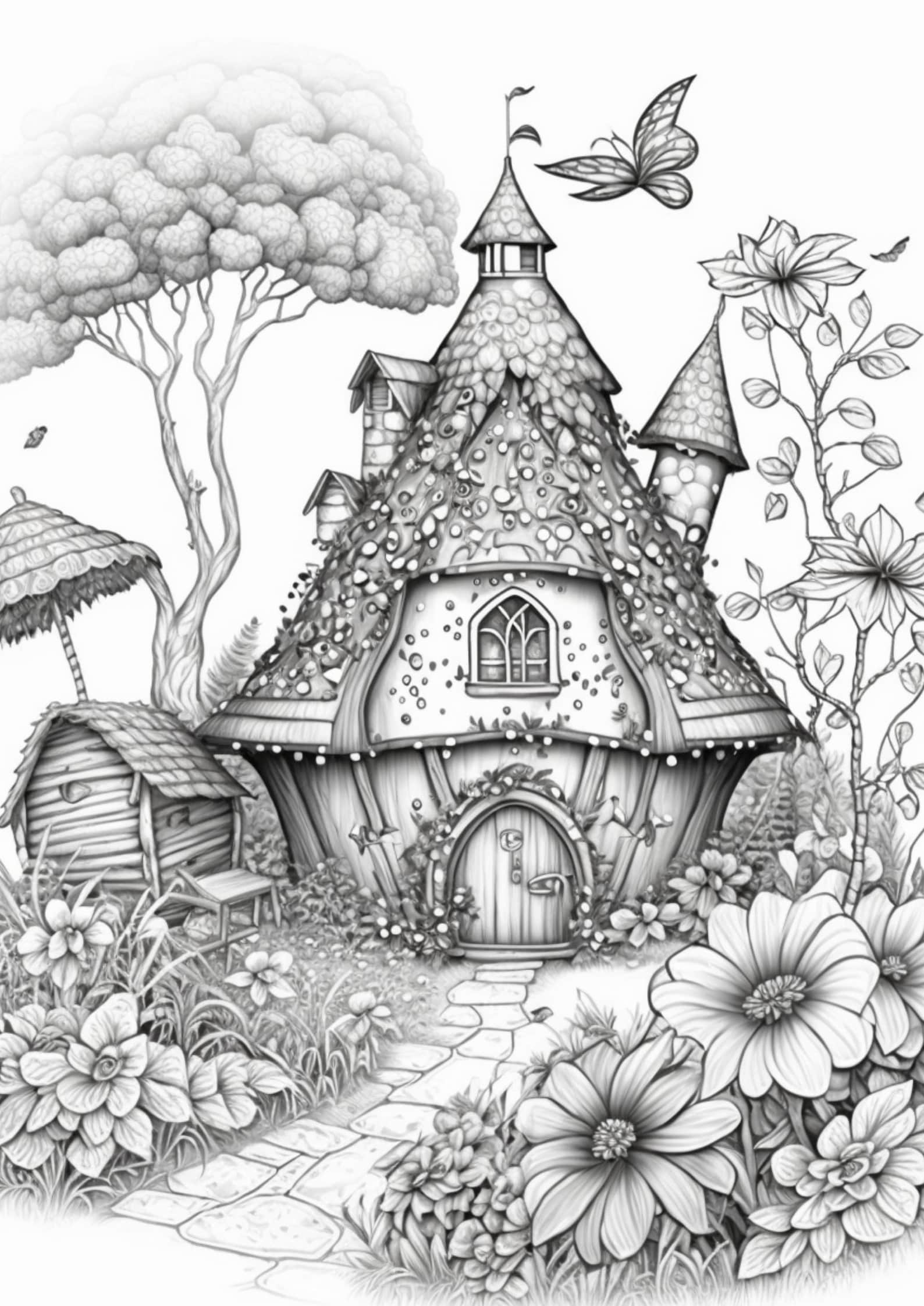 85 Fairy Adult and Kids Coloring Book Page /digital Download - Etsy