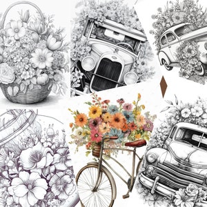 73magic Vintage :adult Coloring Book Digital Download 21 Pages, Adult ...