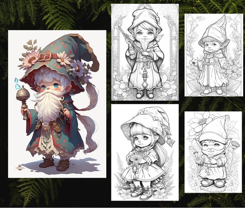 71 Gnomes of the Rising Sun: A Japanese Coloring Adventure - Etsy