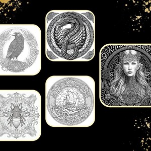 129 Mythical Celtic Realm: an Adult Coloring Pages Instant Download ...