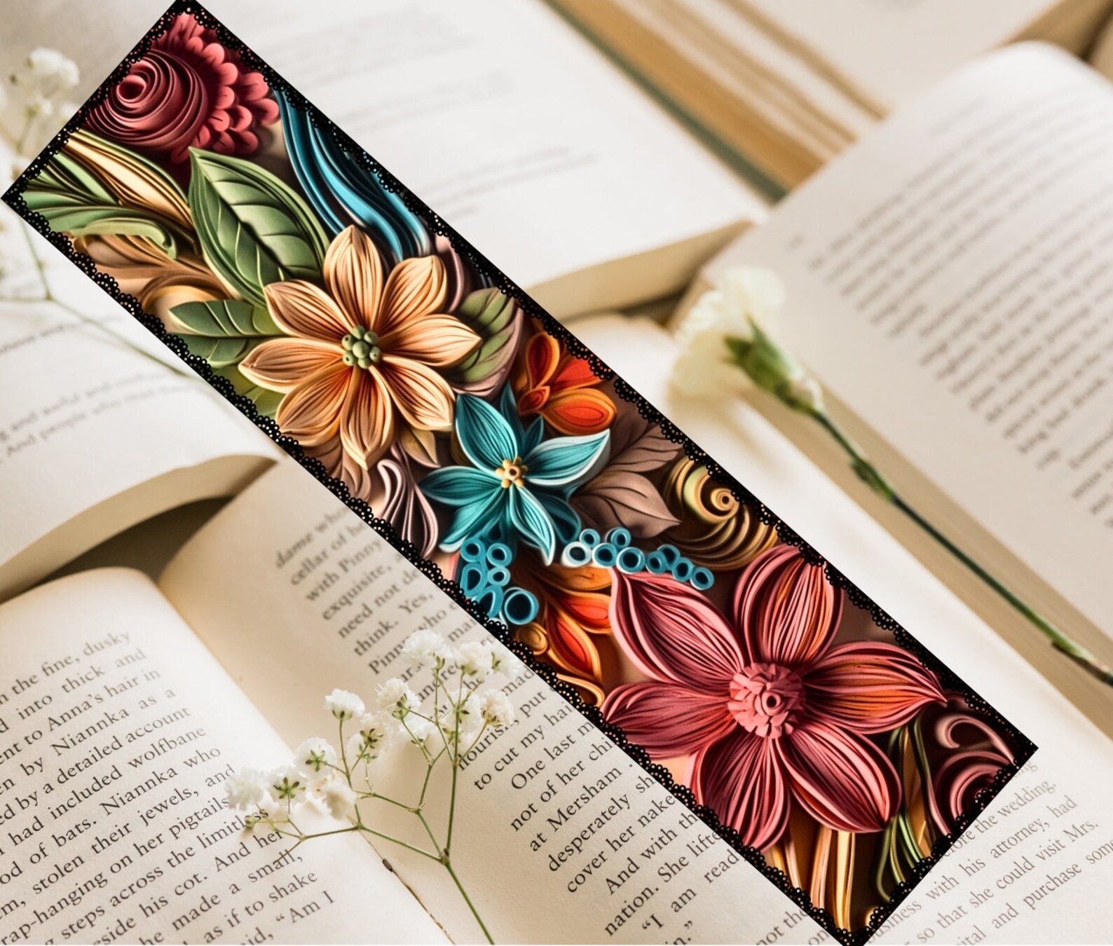 3D Bookmarks Set of 10 Bookmarks Digital Collage - Etsy