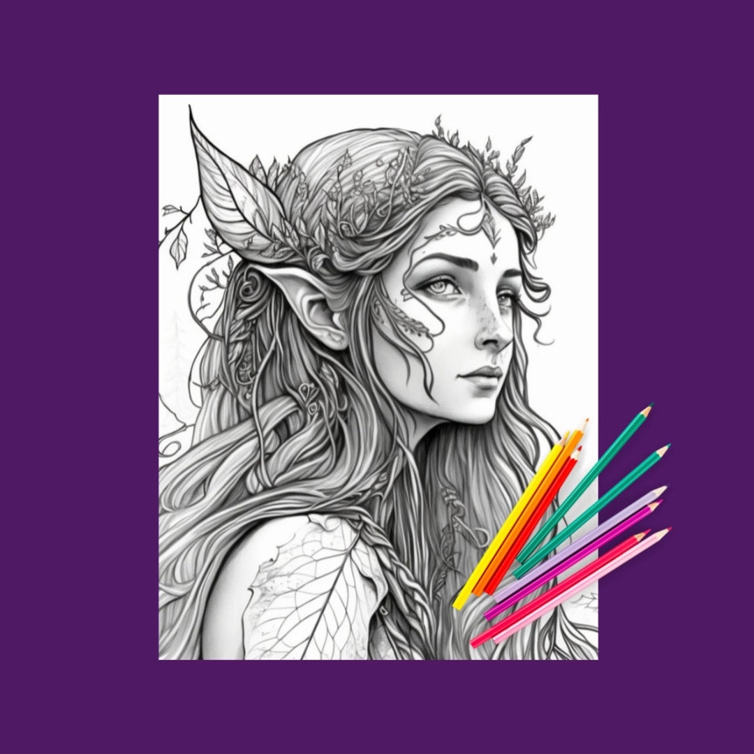 Adult and Kids Coloring Book Page, /digital Download/coloring Page ...