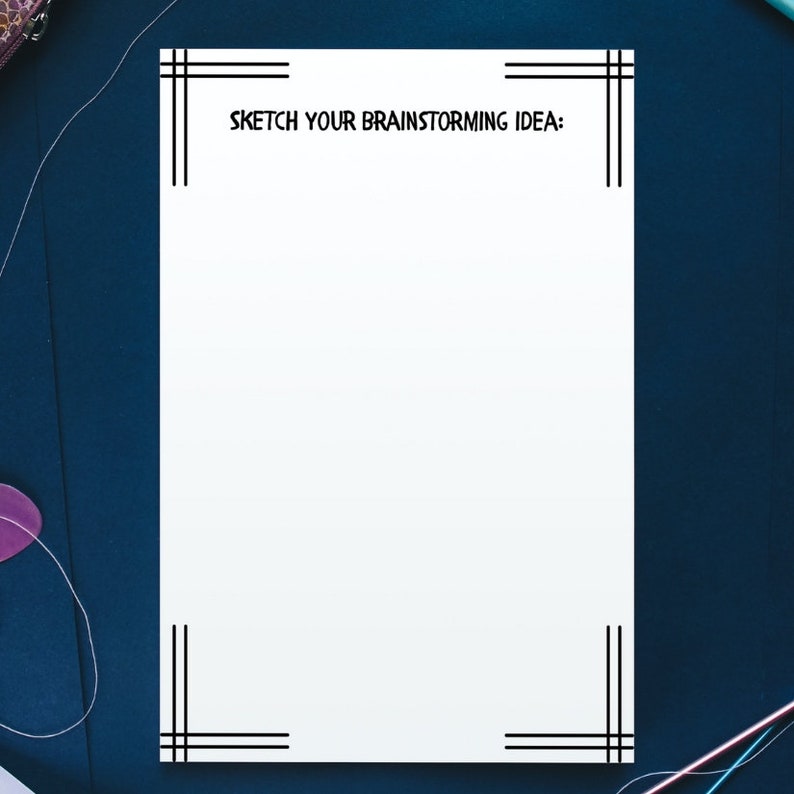 BRAINSTORM PLANNER 102 Pages Brainstorming Printables Goal - Etsy