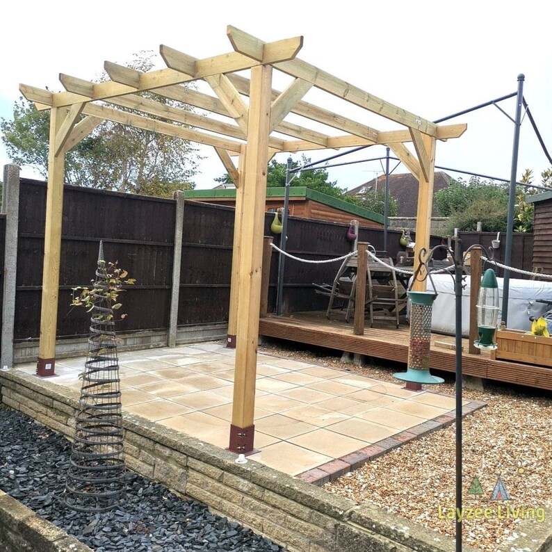 Heavy Duty Timber Pergola Complete DIY Kit Quality Tanalised - Etsy