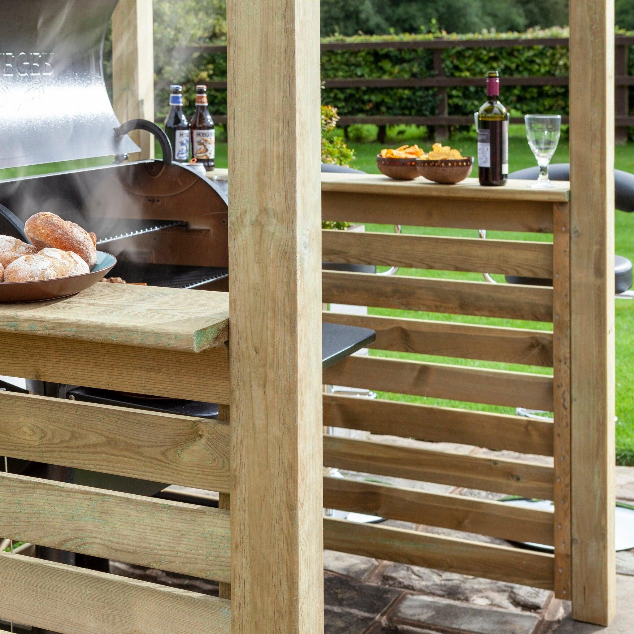 Timber Garden Bar, BBQ Shelter . - Etsy