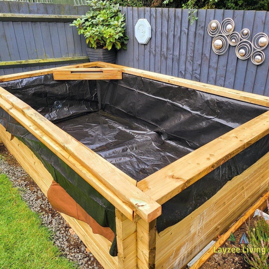 3m X 3m 1650 Gallon approx Wooden Koi Layzeepond 70mm Thick - Etsy