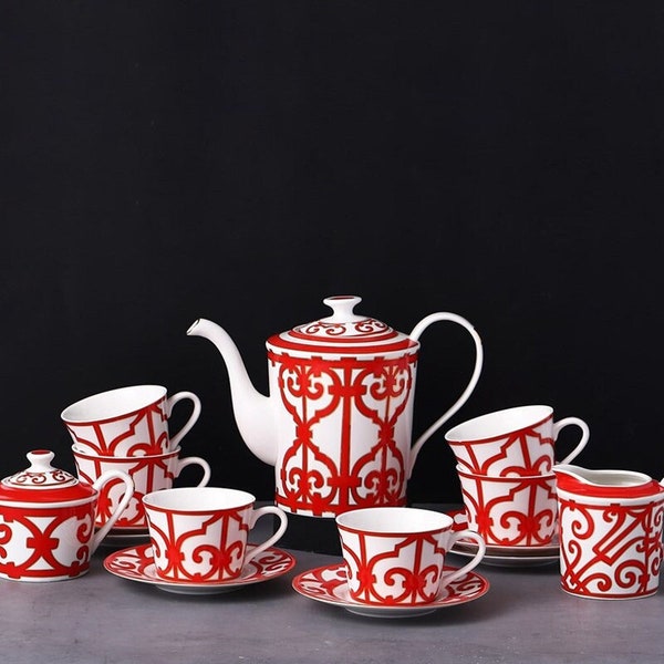 Porcelain Tea Set - Etsy