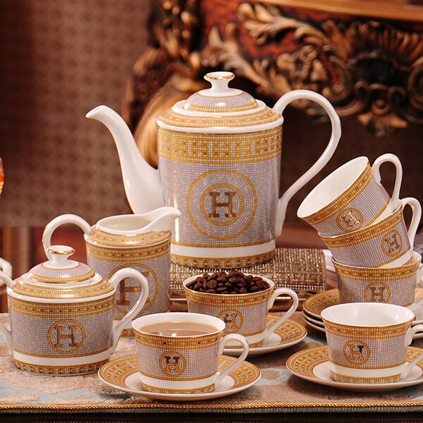 Antique Gold Tea Set - Etsy
