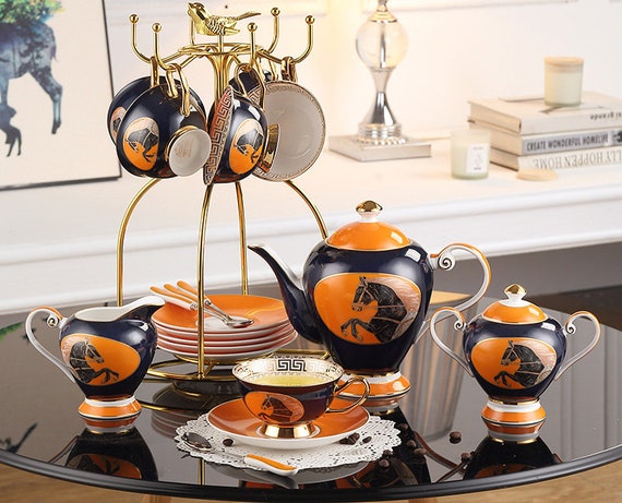 European-style Bone China Coffee Cup Setdelicate Afternoon - Etsy