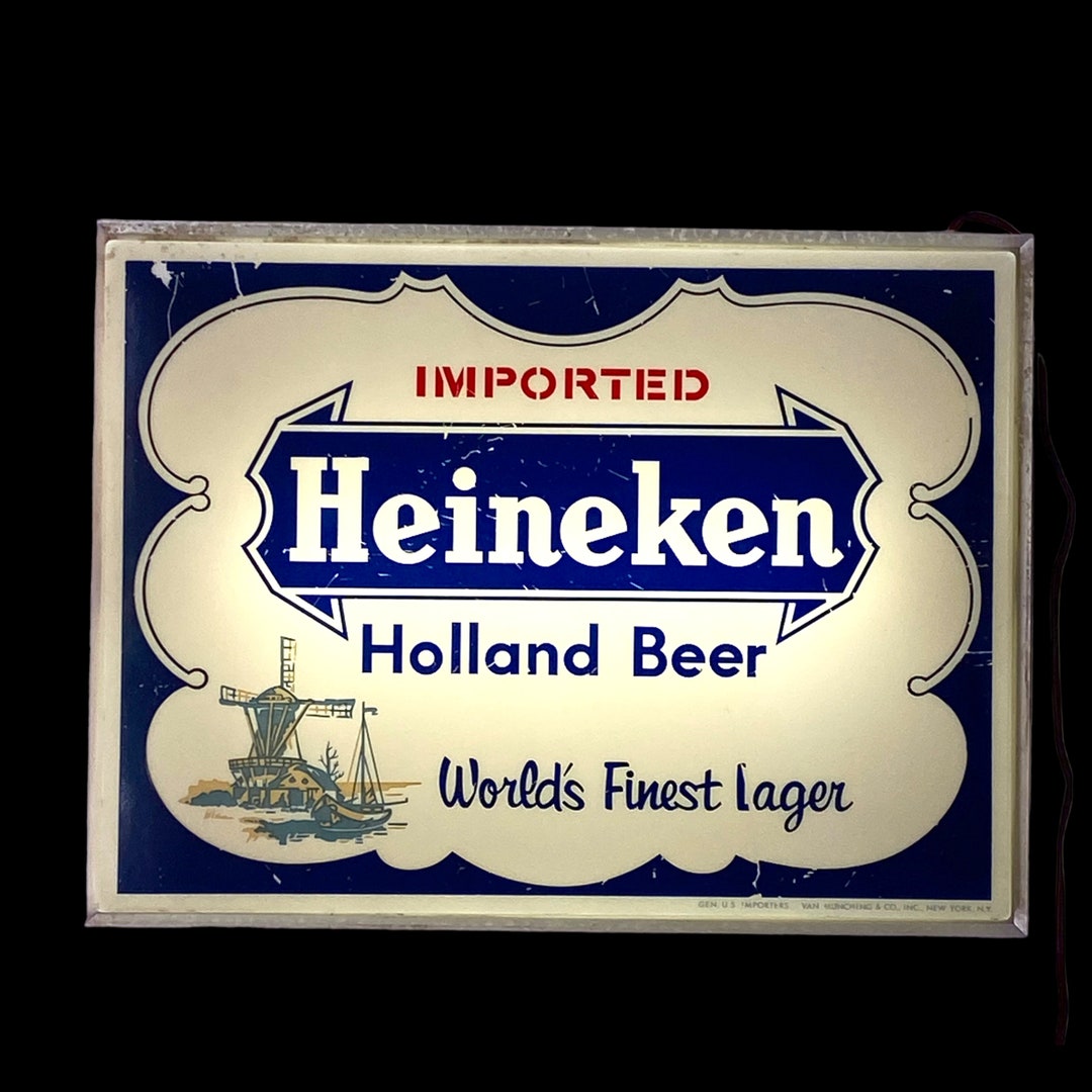 Vintage Price Bros Lighted Heineken Holland Beer Sign - Etsy