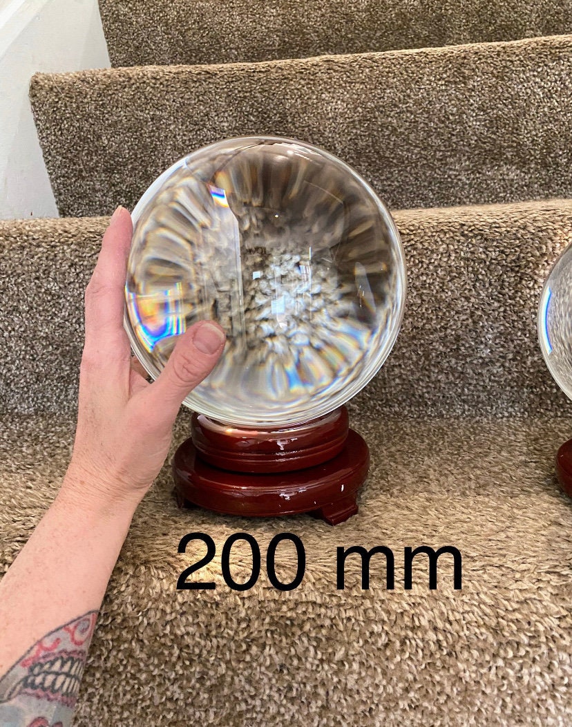 Extra Large/large Quartz Crystal Ball, Divination, Scrying, Pagan ...