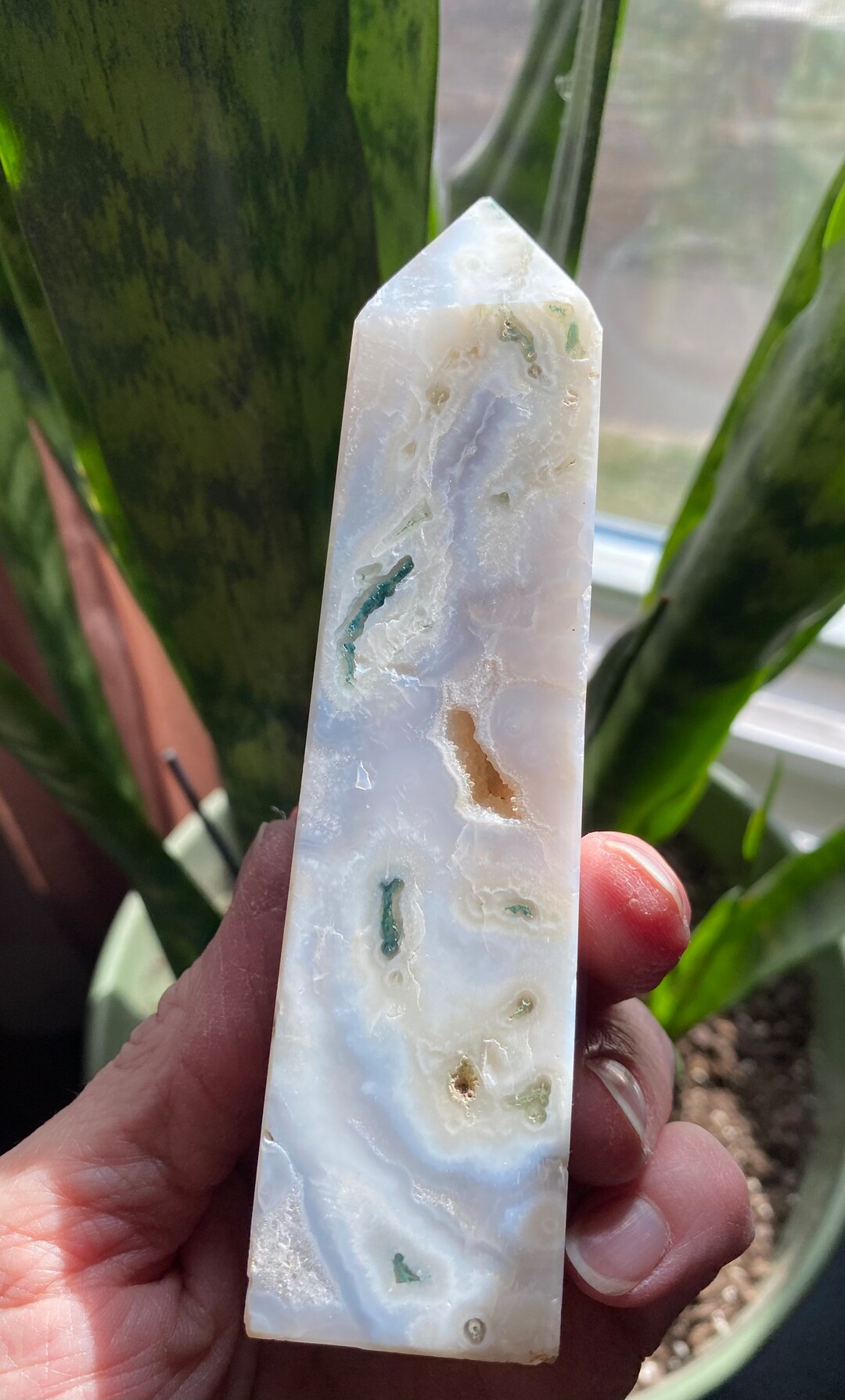 Tree Agate Tower With Druzy - Etsy