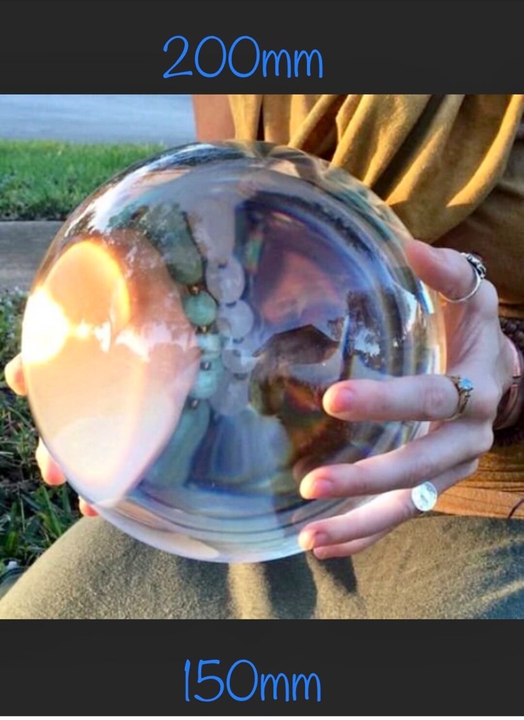 Extra Large/large Quartz Crystal Ball Divination Scrying - Etsy