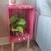Colorful Wooden Crate End Table, Unique Table or Plant Stand Made From ...
