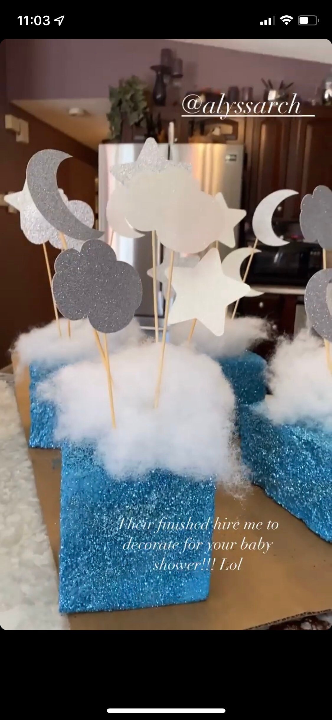 Cloud/sky Theme Centerpiece - Etsy